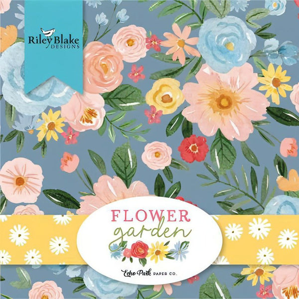 Quilting Charm Squares Pack Flower Garden Fabric By Riley Blake Design ...