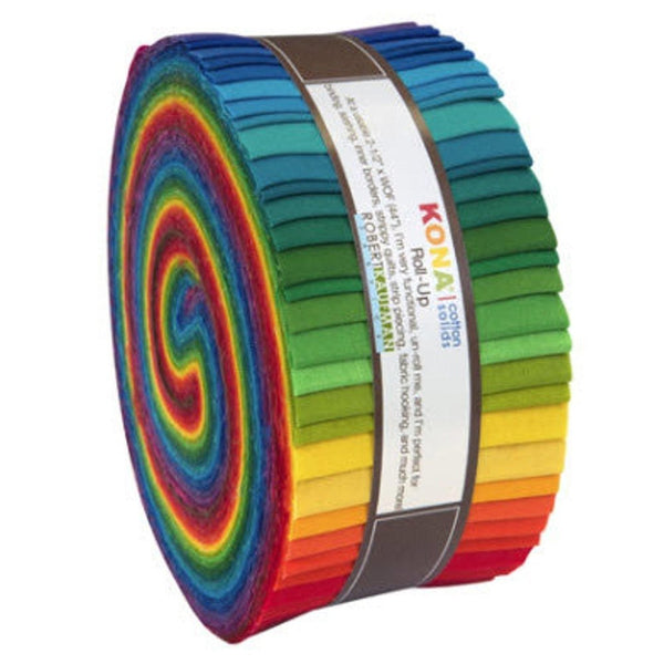 Quilting Cotton Jelly Roll New Classics Solids Strips Fabric By Robert ...